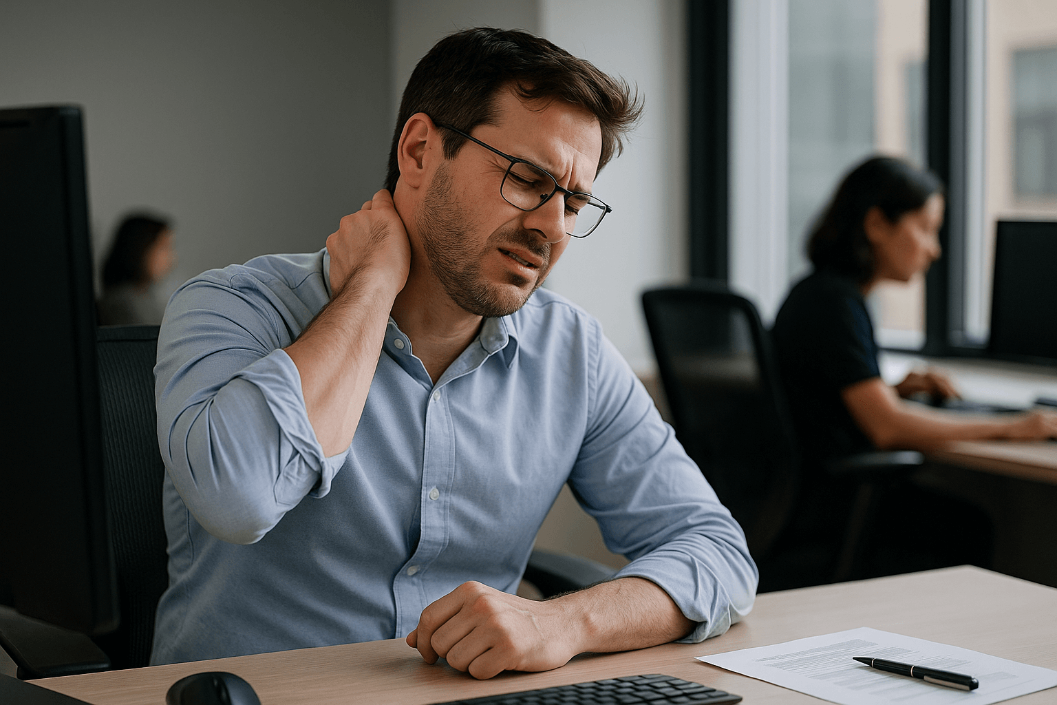 Neck & Shoulder Pain from Desk Jobs: Natural Relief with Physiotherapy ...